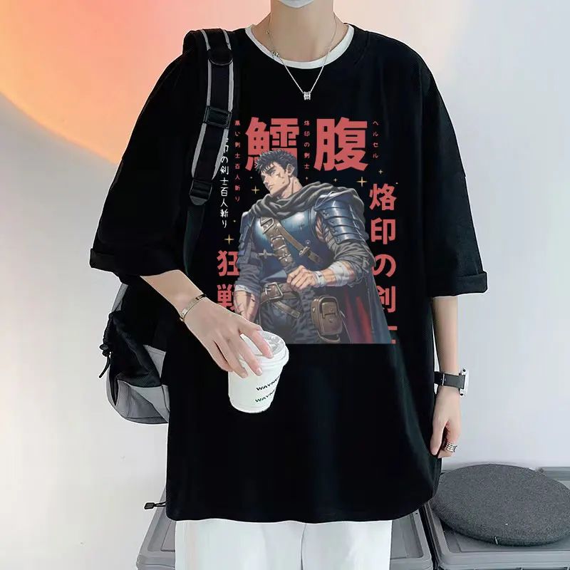 Anime Berserk Guts Swordsman Casca Sacrifice Zodd Tshirt Short Sleeve ...