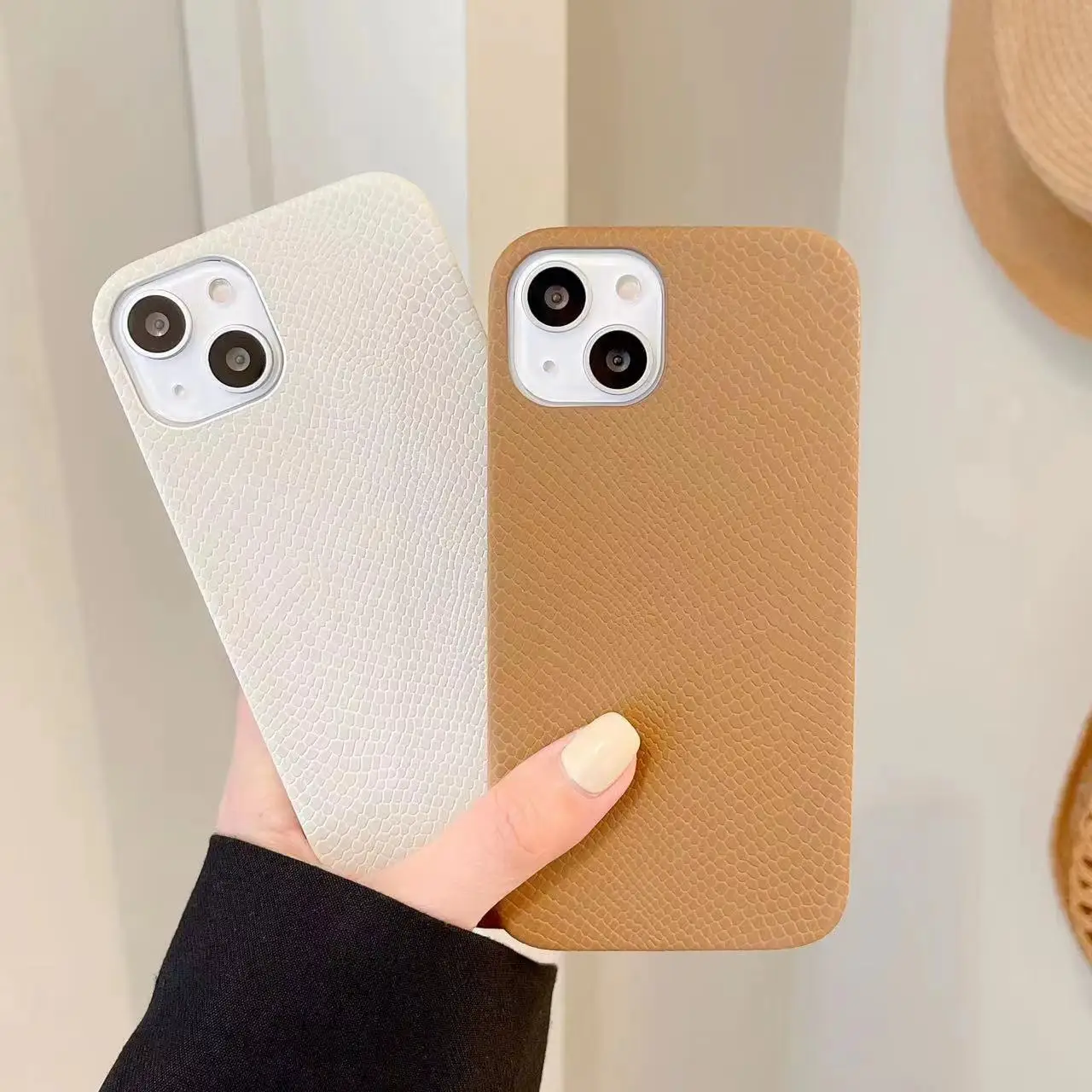 Simple Leather Mobile Phone Cases for iPhone 14 Pro Max 11 13 12 X XS ...