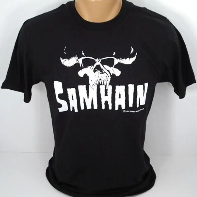Samhain logo t shirt misfits danzig 80s rock punk metal gift music ...