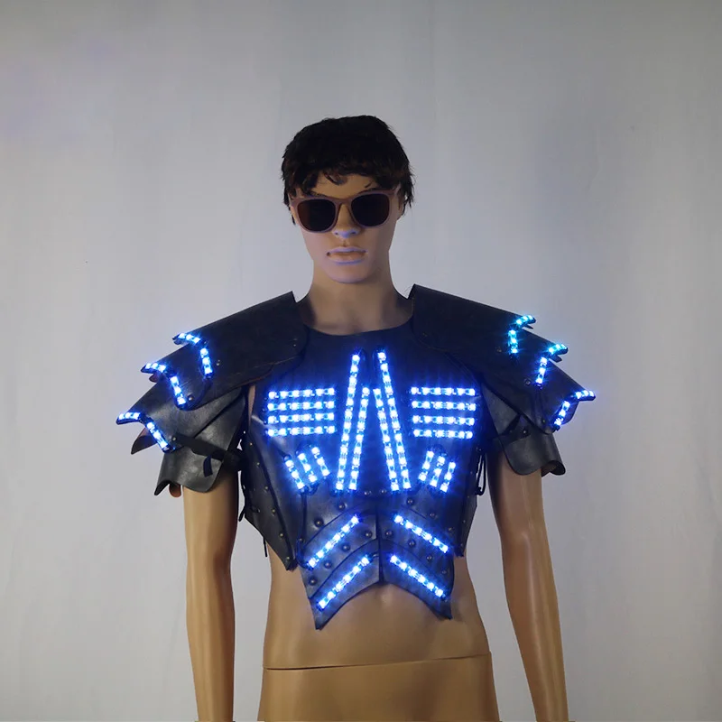 Chaleco-de-armadura-luminosa-LED-para-Halloween-ropa-fluorescente-para-fiesta-COSPLAY-de ...
