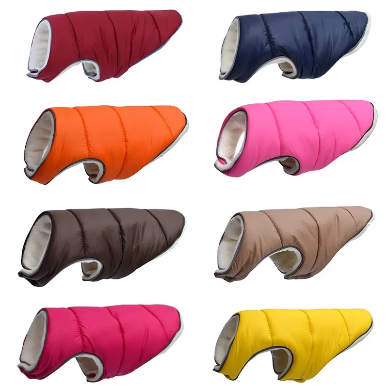Fashion Dog Coat Reflective Clothes Puppy Pet Clothing Warm Vest Jacket ...