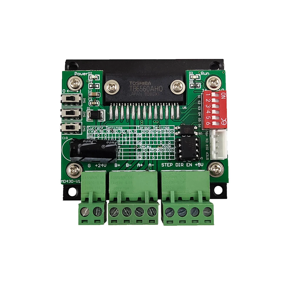 MD430-Stepper-Motor-Controller-Board-Driver-TB6560-Single-Axis-3-5A-16 ...