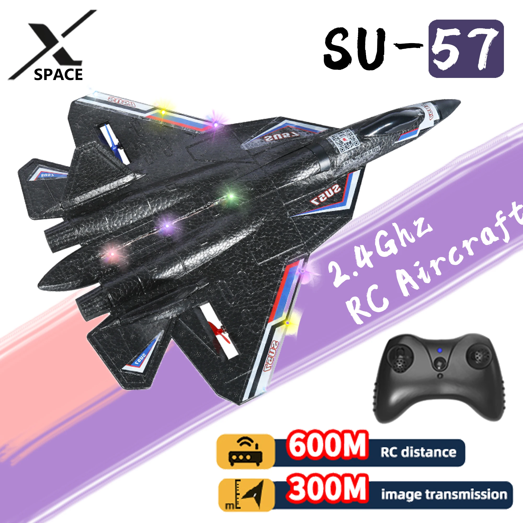 RC-Plane-SU57-2-4G-With-LED-Lights-Aircraft-Remote-Control-Flying-Model ...