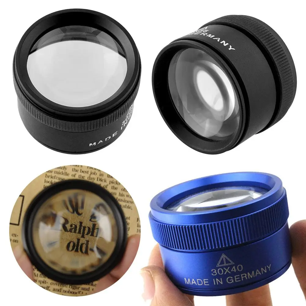 Premium 30x 40mm Measuring Magnifier Magnifying Glass Lens Loop ...