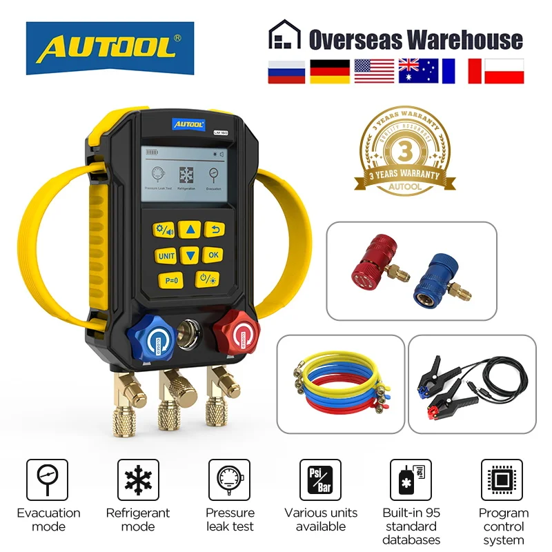 AUTOOL-LM160-Digital-Manifold-Gauge-for-Refrigerant-filling-pressure ...