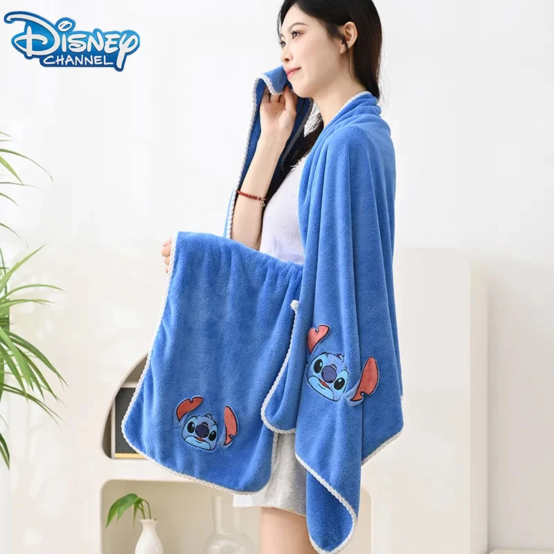 Disney-Stitch-Bath-Towel-Cartoon-Embroidery-Soft-Absorb-Water-Cute-Bath ...