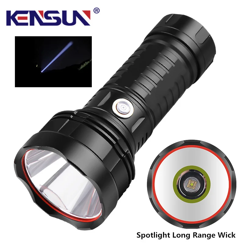 Powerful-Long-Range-LED-Flashlight-Reflective-Cup-Zoom-Metal-Switch ...