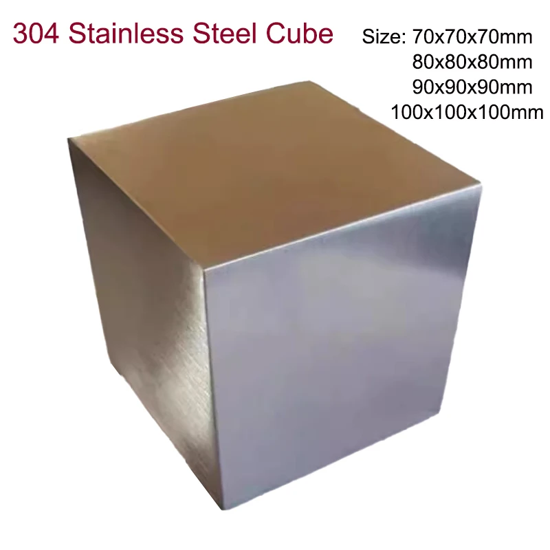304 Stainless Steel Solid Cube Fine Polished Industrial Cube Handmade ...