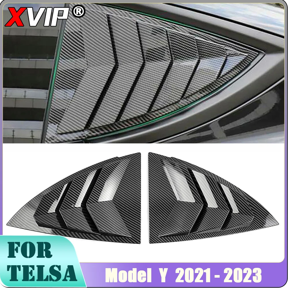 XVIP-Rear-Side-Triangle-Window-Louver-Cover-For-Tesla-Model-Y-2021-2023 ...