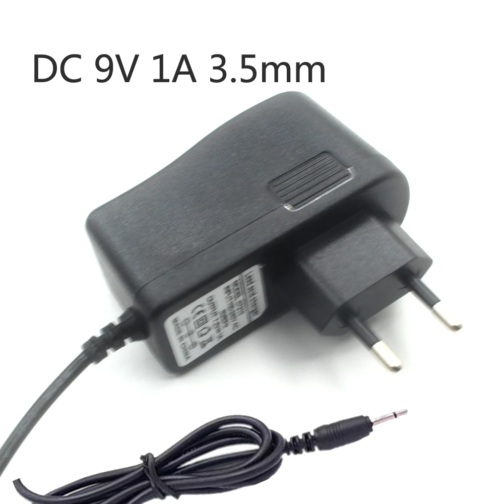 AC 100-240V to DC 9V 1A 1000mA Power Supply Adapter AUX 3.5 Audio ...
