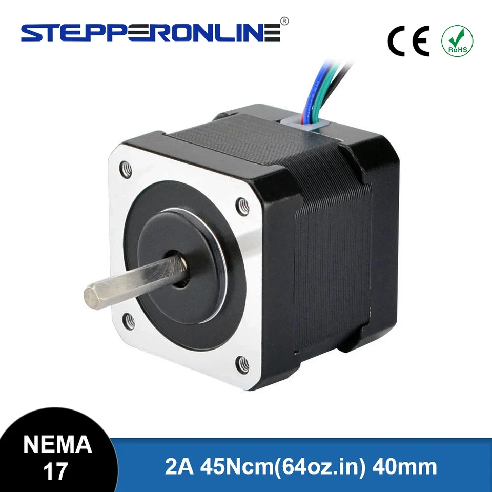 Nema 17 Stepper Motor 1.5A STEPPERONLINE Nema 17 Stepper Motor 5-Pack ...