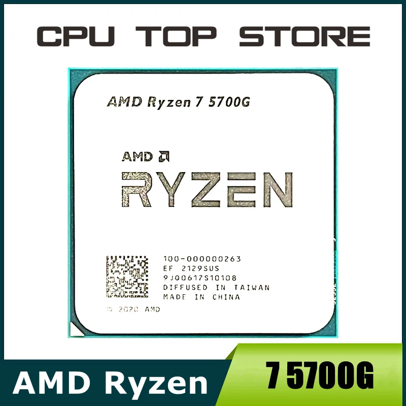 AMD Ryzen 7 5700G R7 5700G 3.8GHz Eight-Core 16-Thread 65W CPU ...