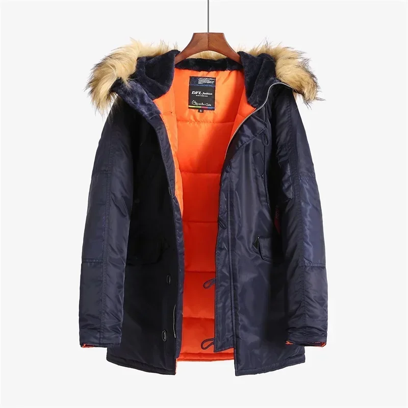 Men Outwear Jacket Coat USA SIZE Parkas Large Size Military Plus Size ...