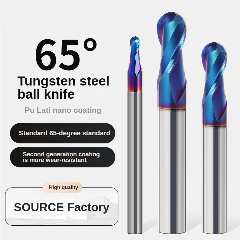 HRC65-blue-nano-coating-alloy-ball-end-milling-cutter-2-flute-CNC ...