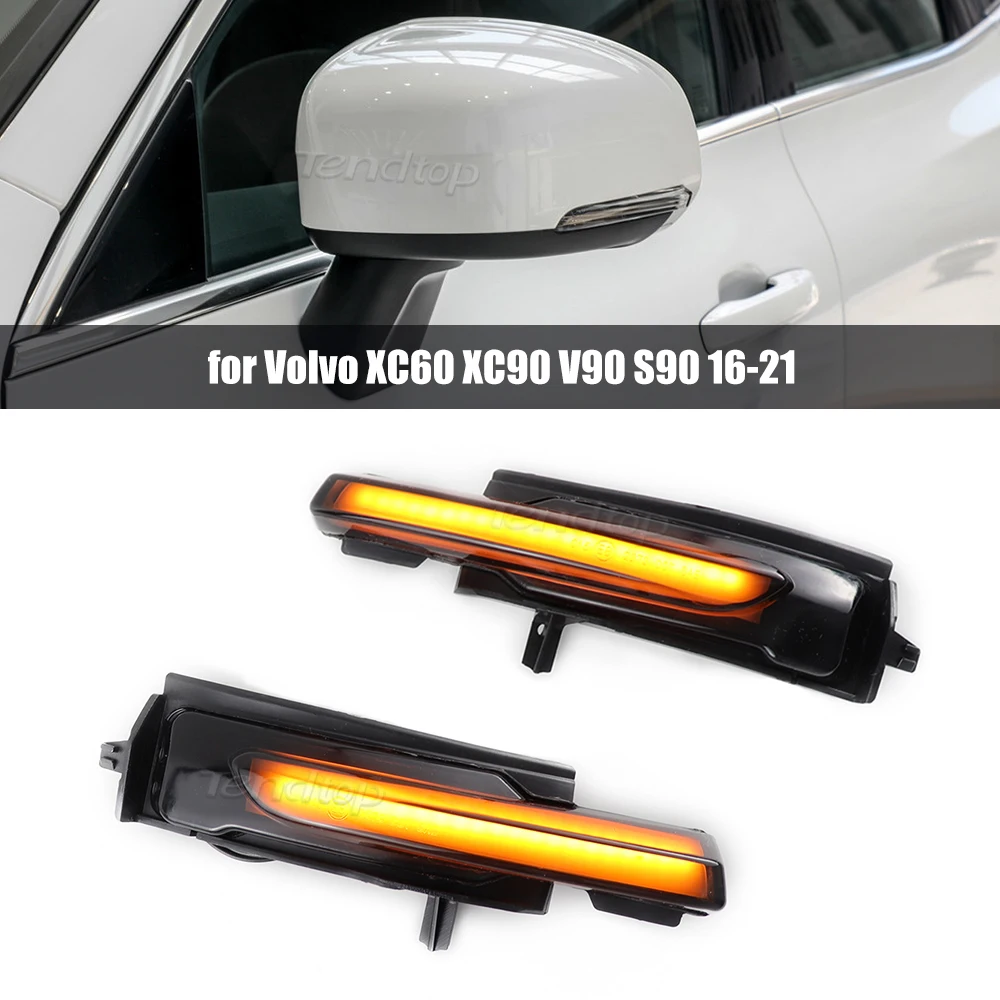 LED-Dynamic-Turn-Signal-Light-For-Volvo-XC60-XC90-S90-V90-Side-Mirror-Sequential-Blinker ...