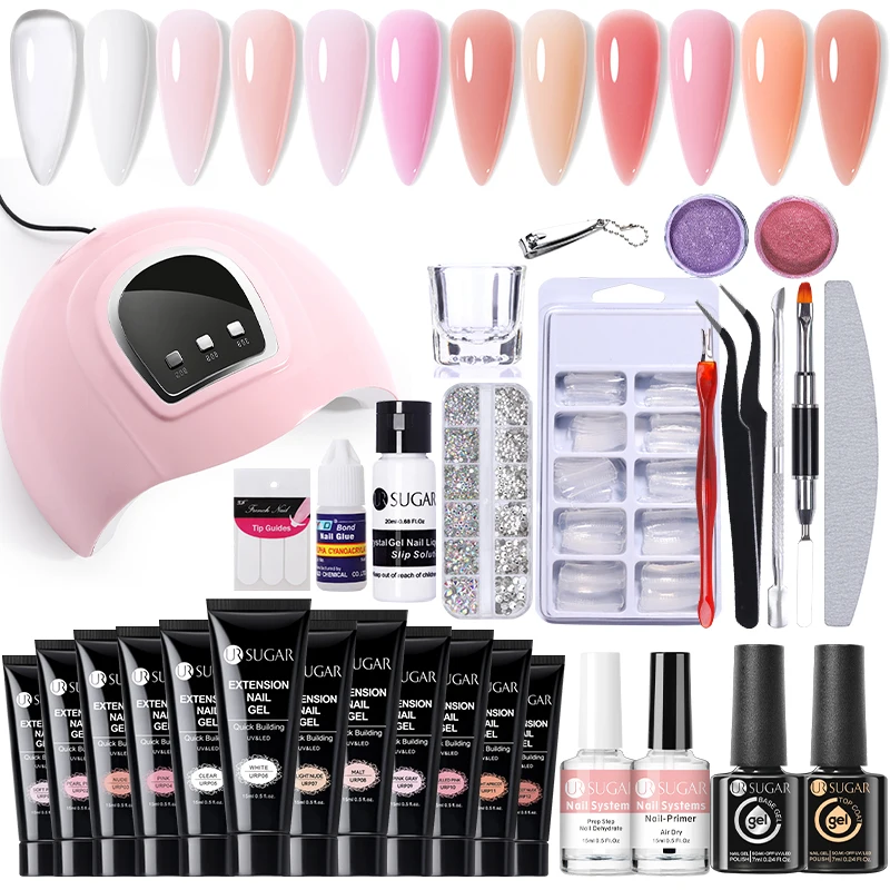 UR-SUGAR-Extension-Nail-Gel-Full-Set-Nail-Salon-Set-For-Beginner-Nail ...