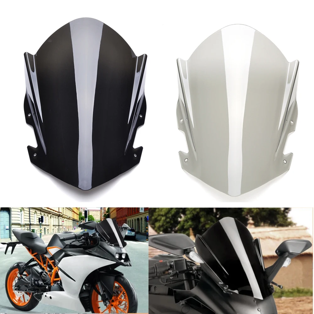 RC-125-200-390-Motorcycle-Windscreen-Windshield-Wind-Deflector-For-KTM ...