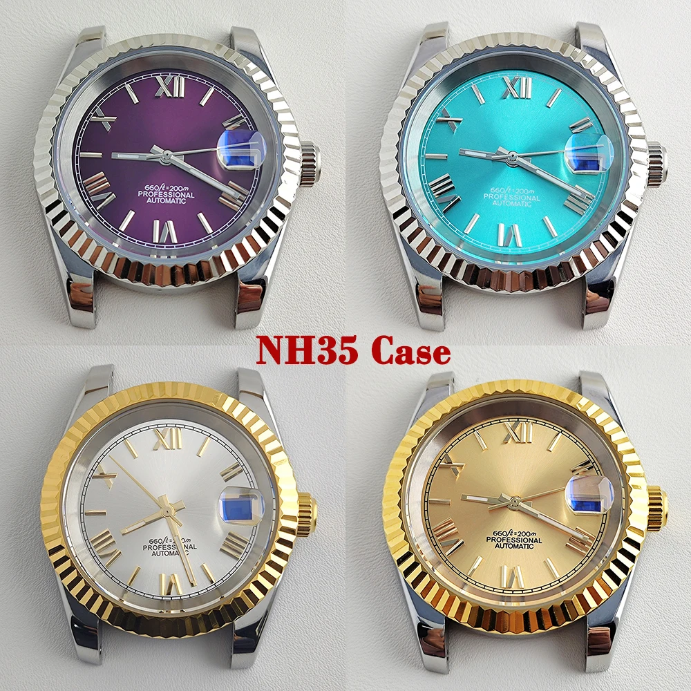 NH35-case-NH35-dial-36mm-39mm-sapphire-Stainless-Steel-Case-Transparent ...