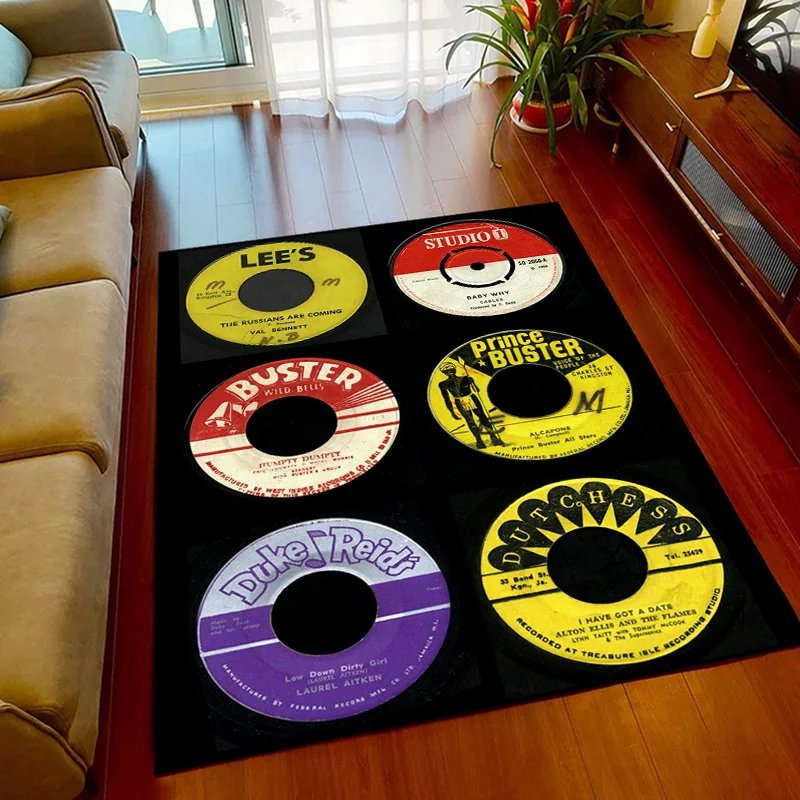 3D-Classical-Music-Vintage-Vinyl-Record-Area-Rug-Carpet-Rug-for-Living ...