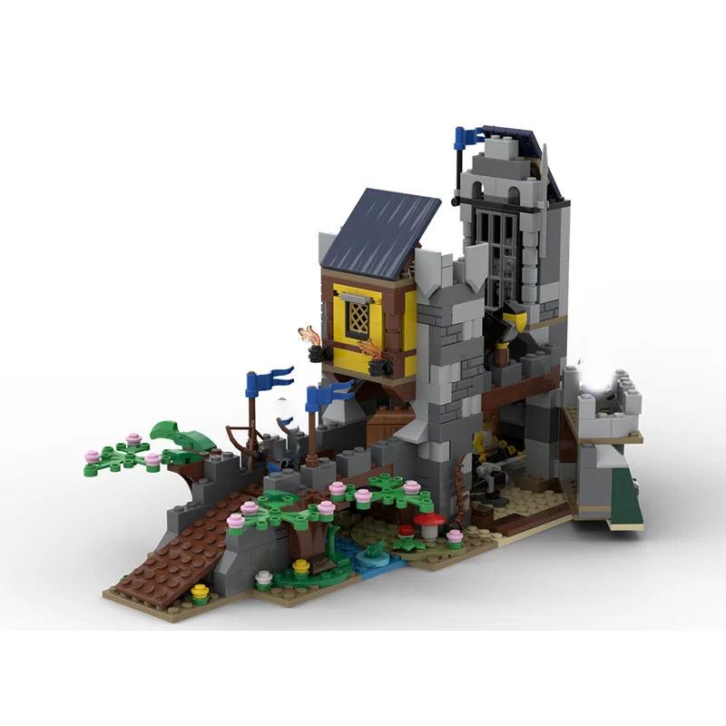 521-pieces-medieval-water-castle-bricks-fortress-castle-fortress ...