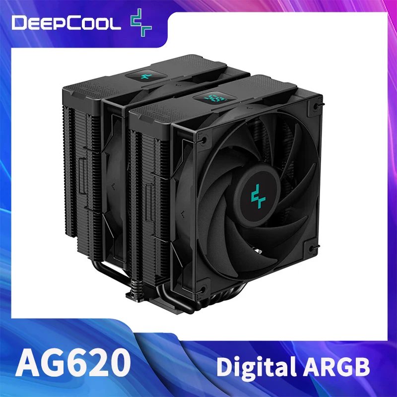DeepCool-AG620-Digital-ARGB-6-Heat-Pipe-CPU-Cooler-120MM-Cooling-Fan ...