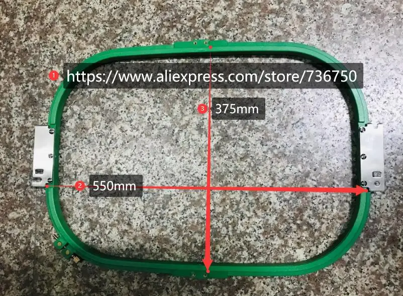 Big Embroidery Frame Hoop 550 X 375mm For Tajima Feiya Feiyue Zgm ...