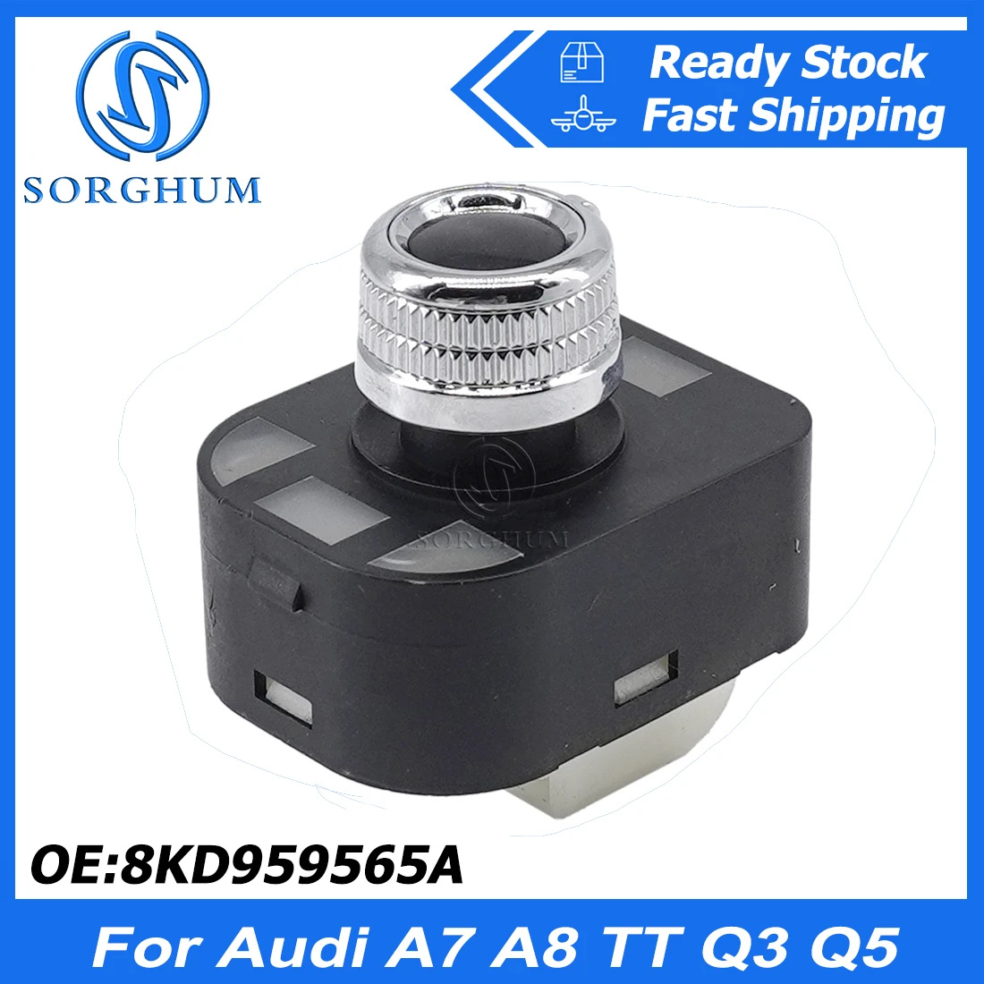 Sorghum-Electric-Rearview-Mirror-Adjust-Control-Switch-Knob-For-Audi-A7 ...