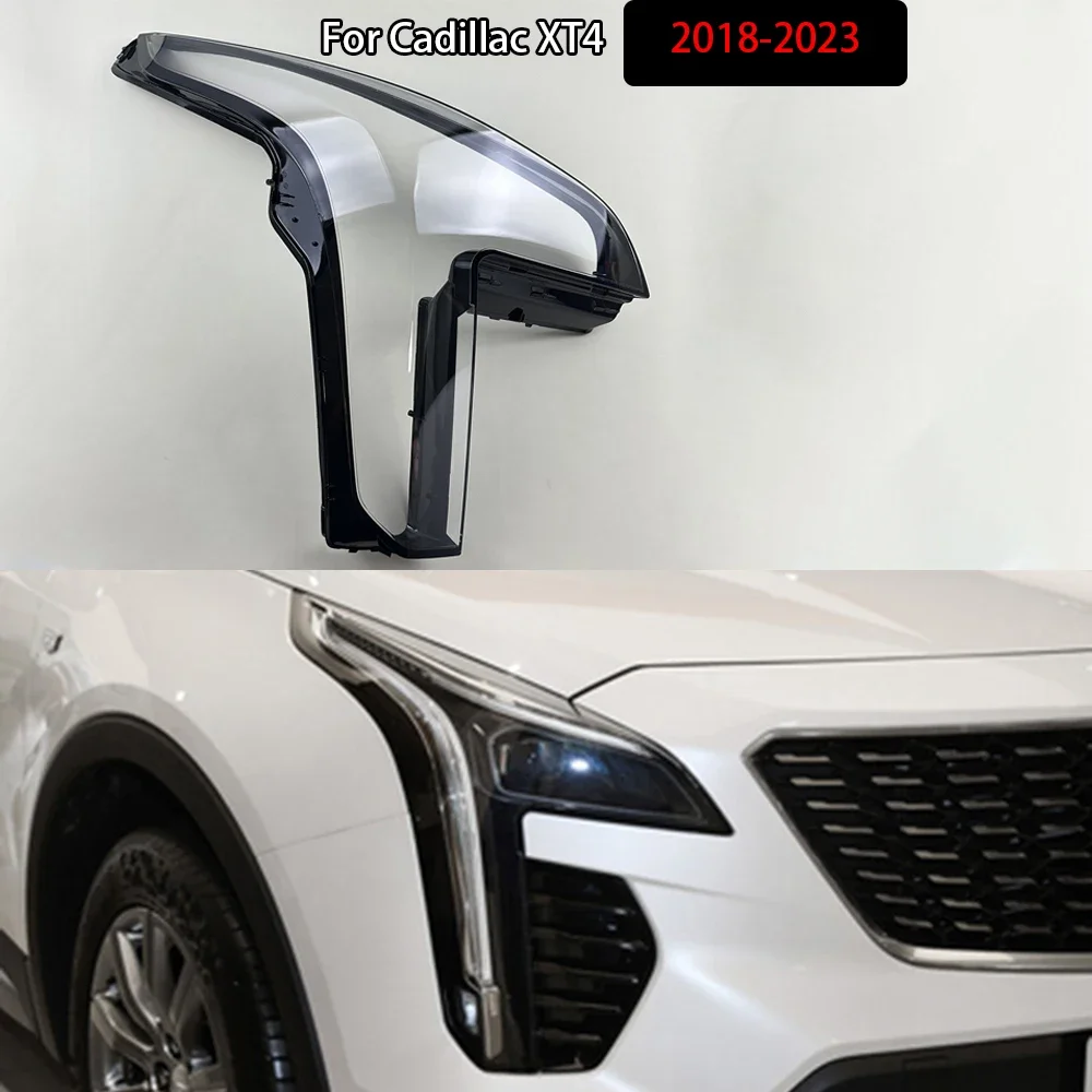 For Cadillac XT4 2018-2023 Auto Headlamps Cover Lens Headlights Shade ...