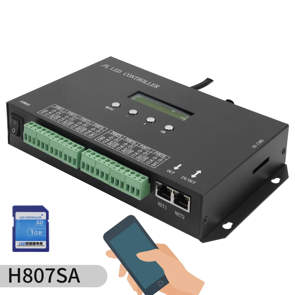 LED-full-color-programmable-controller-H807SA-H807SB-eight-port-output ...