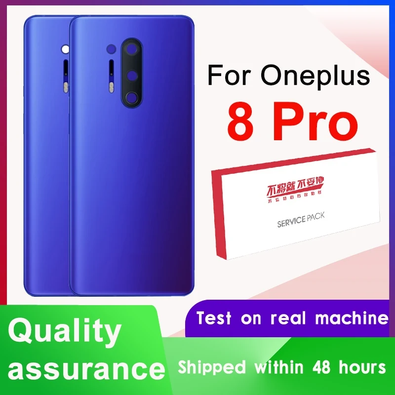 Back-Housing-Replacement-For-Oneplus-8-Pro-Back-Cover-Battery-Glass-for ...