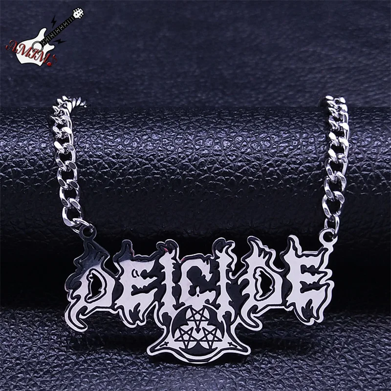 Music-Band-DEICIDE-Pendant-Necklace-Stainless-Steel-Silver-Color-Punk ...