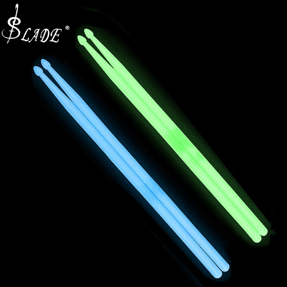 5A Luminous Drumstick Professional Nylon Fluorescent Drumsticks Glowing ...