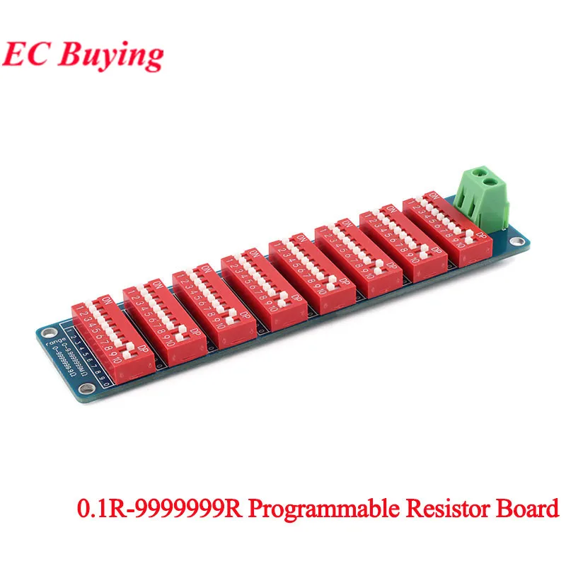 0-1R-9999999R-Programmable-Resistor-Resistance-Board-PCB-Module-Eight ...