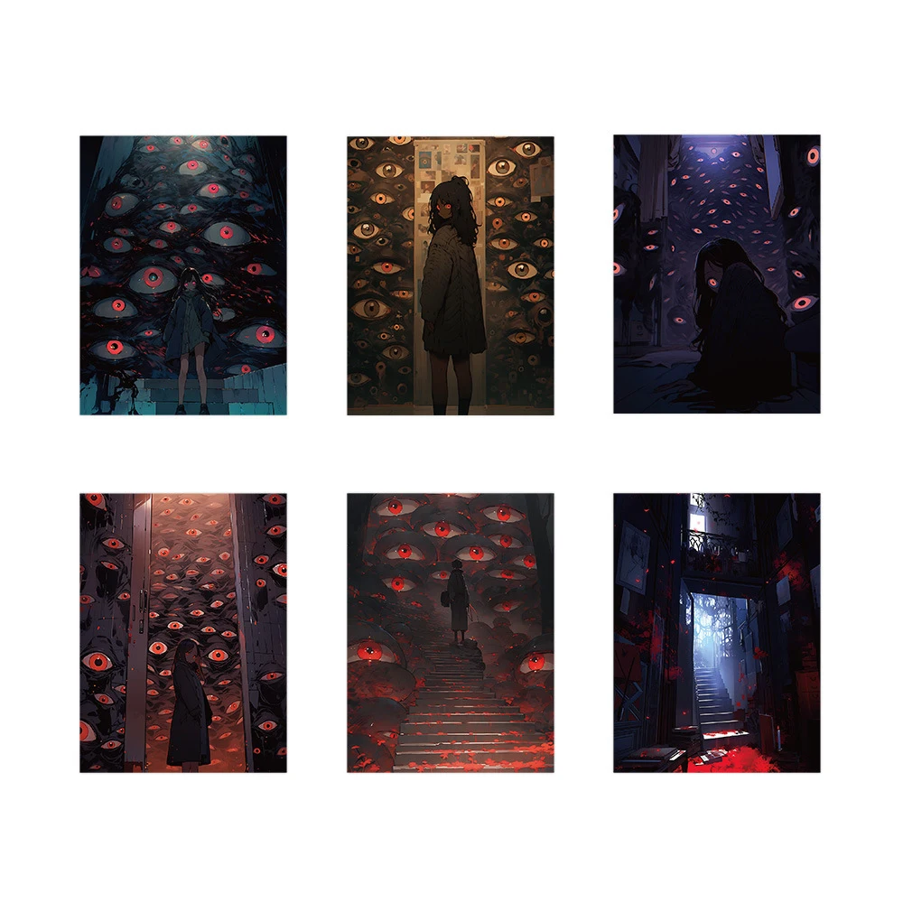 10-30-60PCS-Anime-Horror-Evil-Eyes-Varied-Stickers-Pack-for-Kid ...