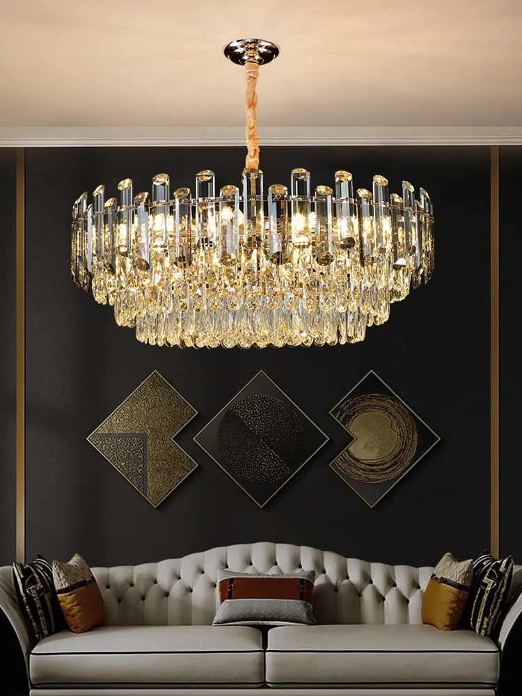 Modern-Luxurious-Crystal-Chandelier-Villa-Living-Room-Fixtures ...