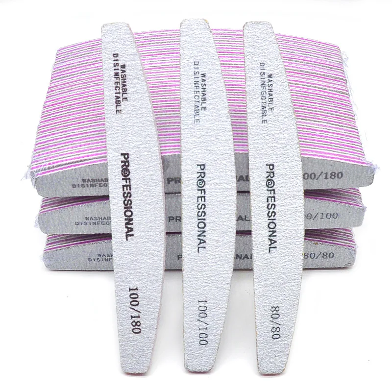 3Pcs-Lot-Nail-File-Mix-Color-Limas-80-100-150-180-240-Grit-Professional ...