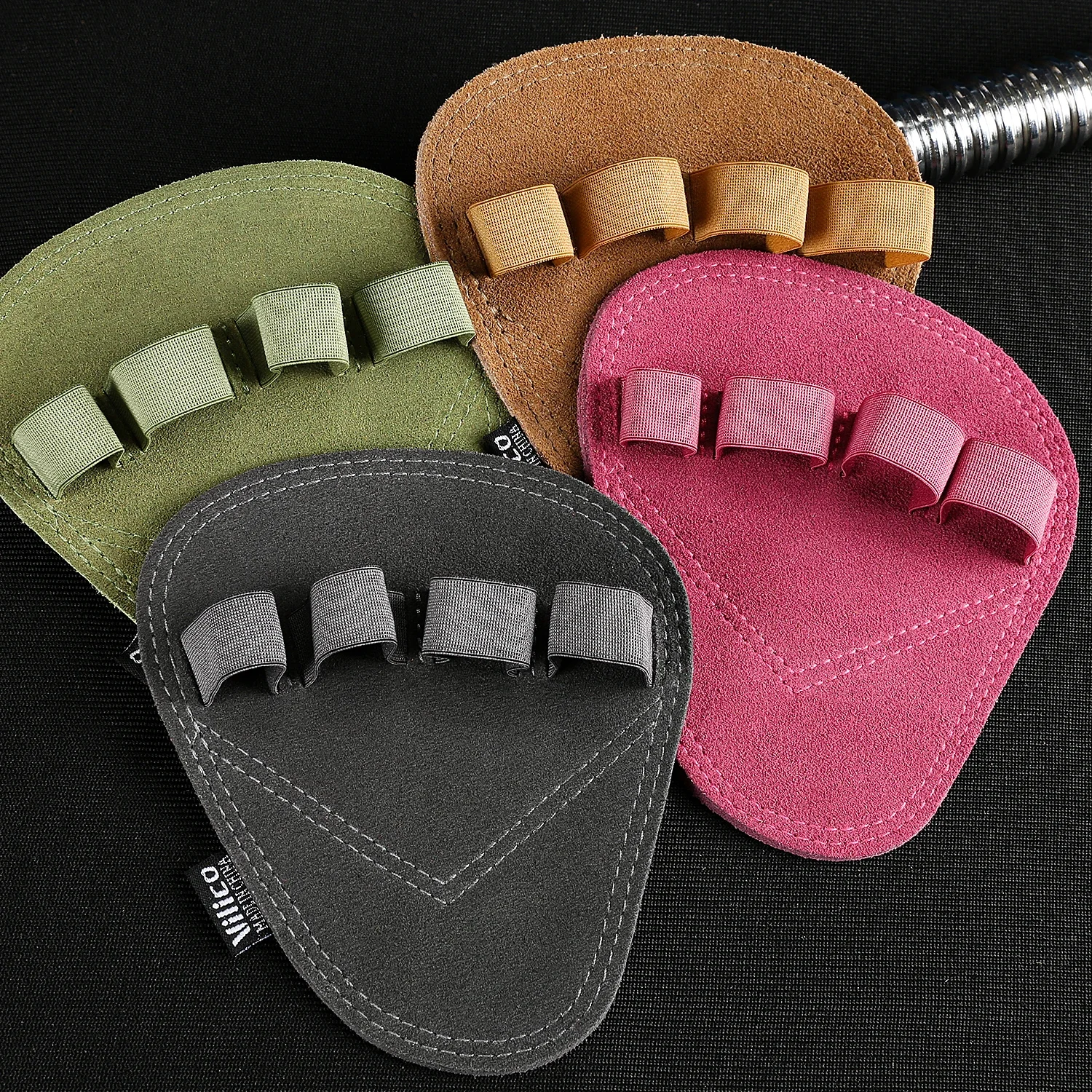 Leather Weight Lifting Training Gloves Palm Protection Women Men ...