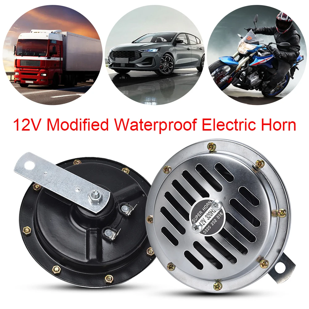 12V-Loud-Car-Horn-Speaker-Dual-Tone-Super-Loud-High-Horn-Waterproof ...