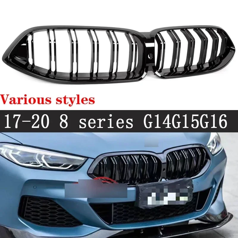 For BMW 8 Series G14 G15 G16 830i 840i 850i Kidney Grille Glossy Black ...
