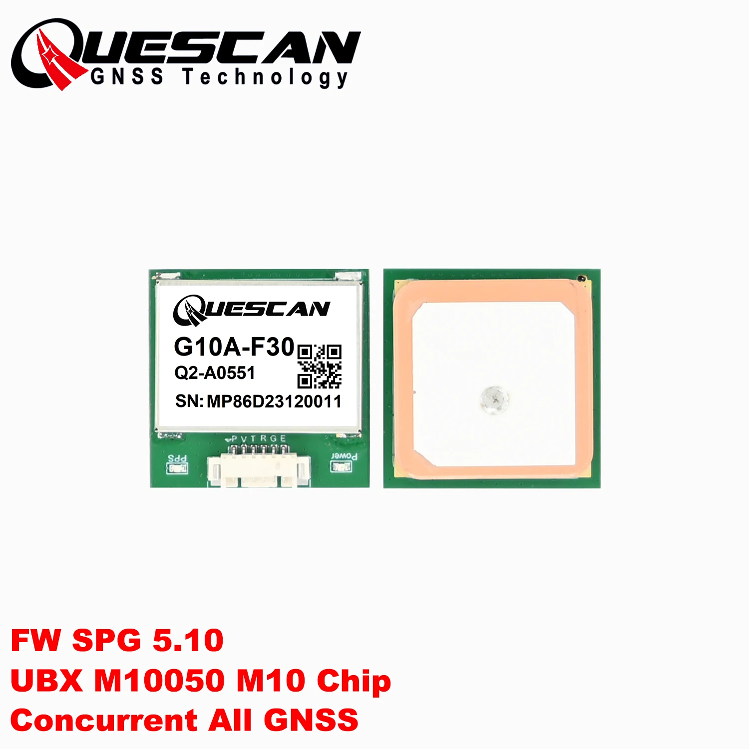 Quescan G10A-F30 UBX M10050 M10 GPS GNSS モジュール NMEA0183 ドローン UAV FPV ...