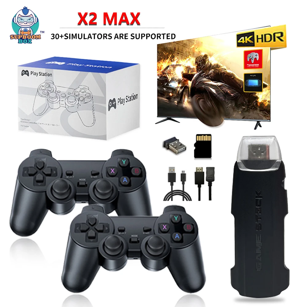 X2-MAX-Video-Game-Console-4K-HD-128G-Built-in-30000-Games-Wireless ...