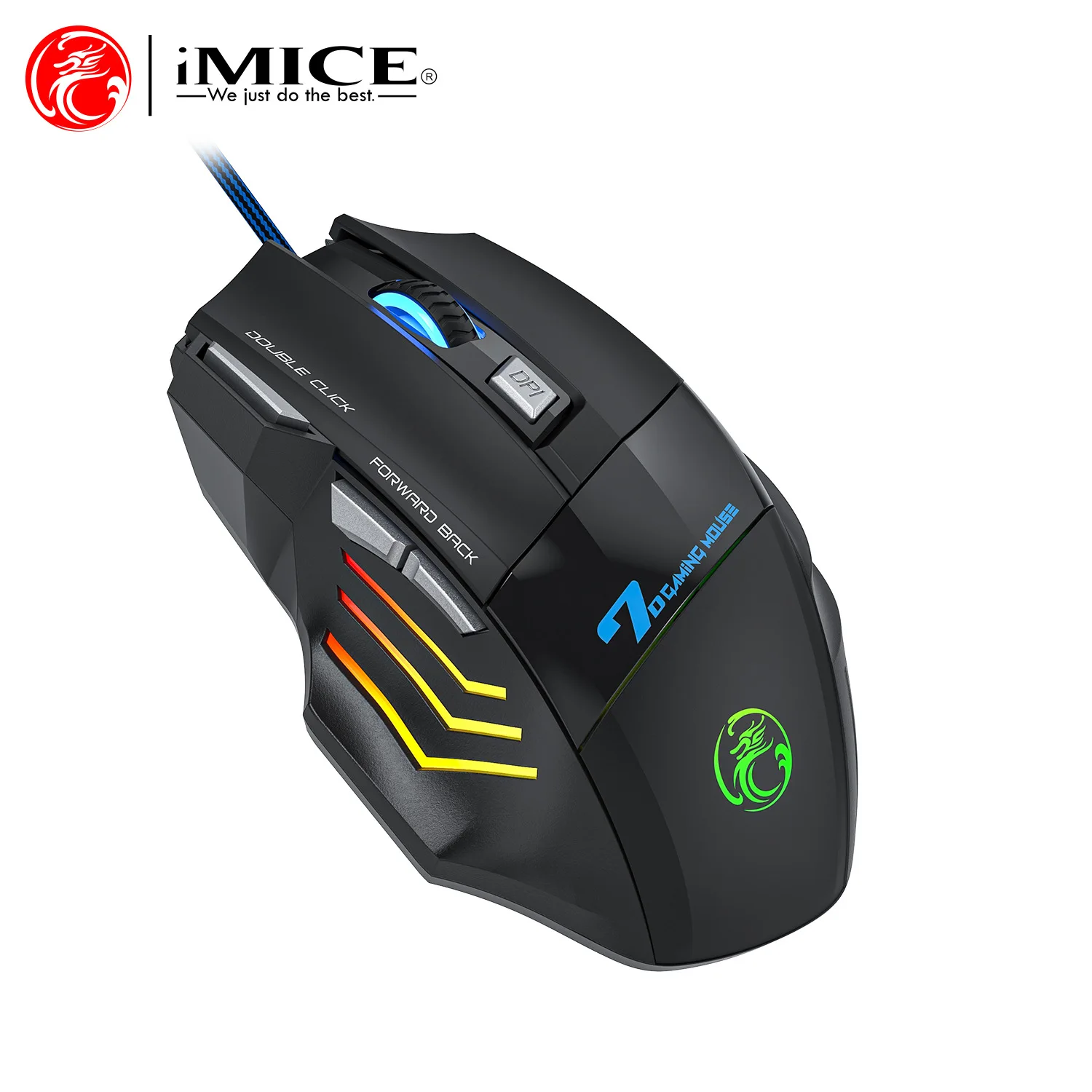 IMICE X7 Optical Gaming Mouse Adjustable DPI Ergonomic Anti Slip Design ...