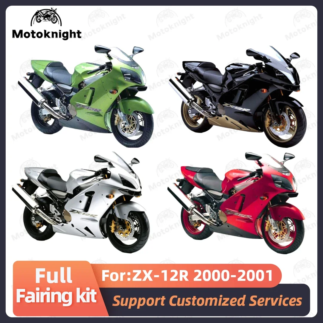 Fit For Kawasaki ZX-12R ZX12R 2000 2001 00 01 Full Fairing Kit ...