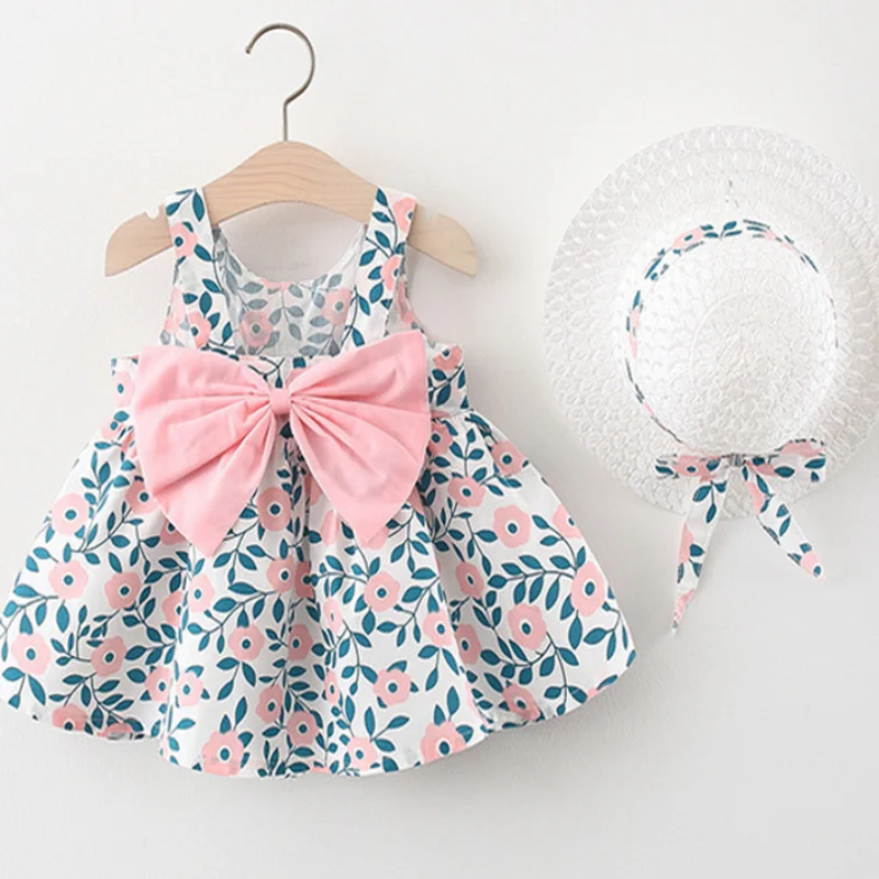 Conjunto de ropa informal de algodón transpirable para niñas, vestido ...