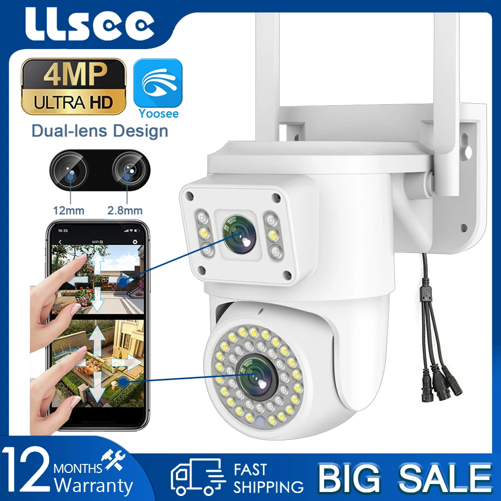 LLSEE-outdoor-camera-YOOSEE-4K-8MP-PTZ-CCTV-camera-WIFI-IP-security ...