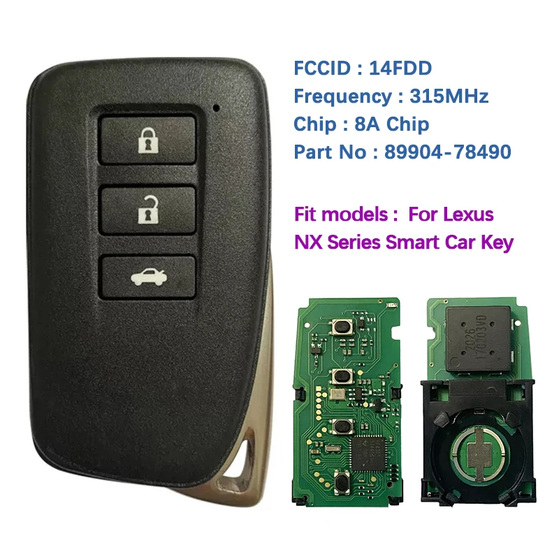 CN052012-Aftermarket-3-Button-Smart-Key-For-Lexus-NX-Keyless-Entry ...
