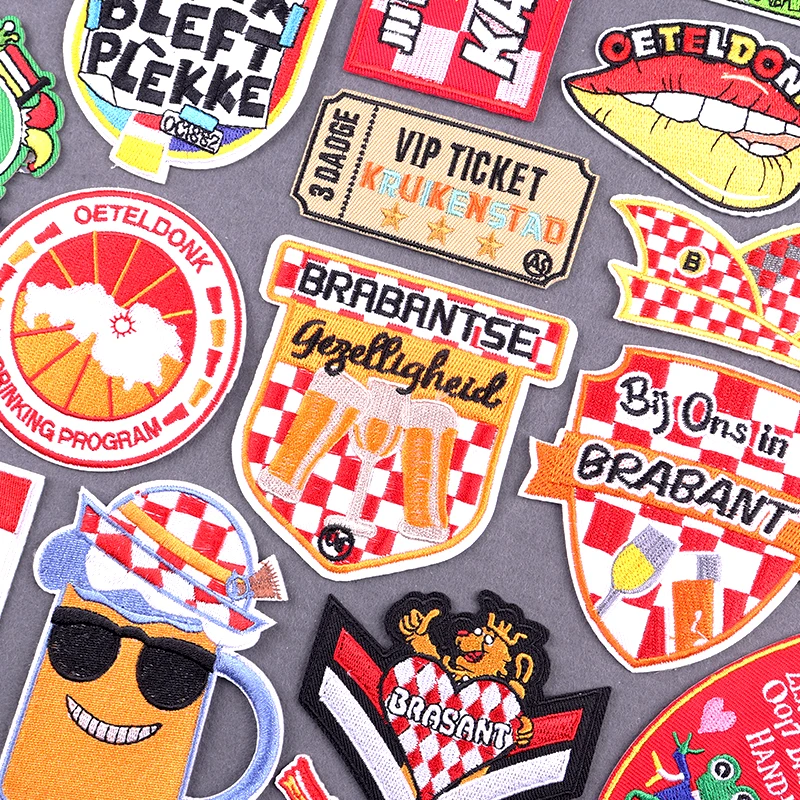 Nederland-Brabant-Carnaval-Borduurwerk-Patch-Ijzer-Op-Patches-Voor ...