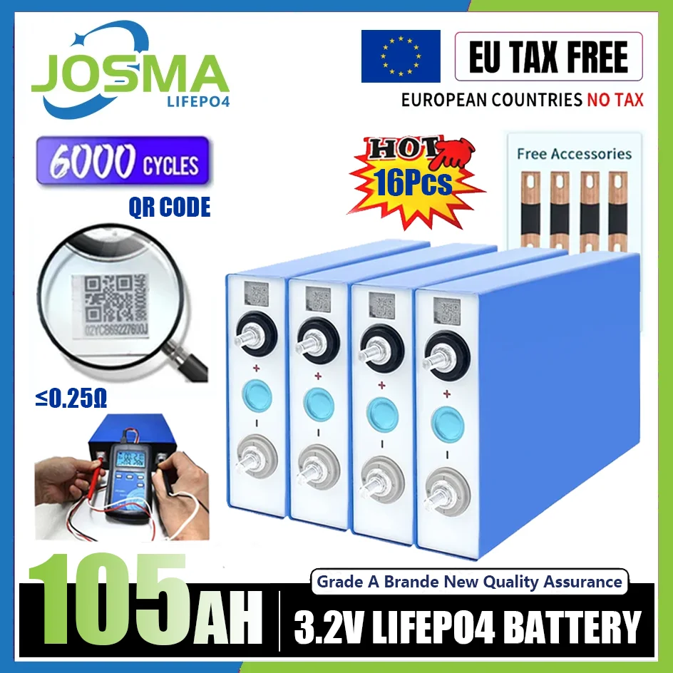 New-3-2V-105Ah-LiFePO4-Battery-Grade-A-QR-Code-6000-Cycle-280Ah-310Ah ...