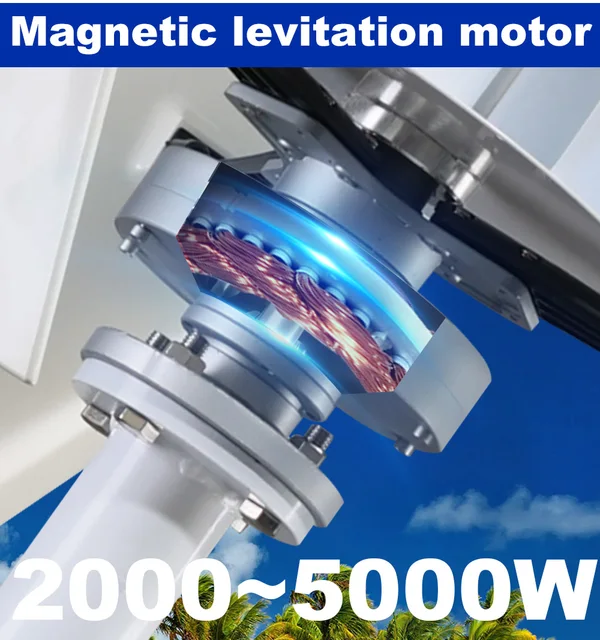 Galaxy Gang 5KW 5000w Vertical Axis Maglev Windmill Turbine High ...