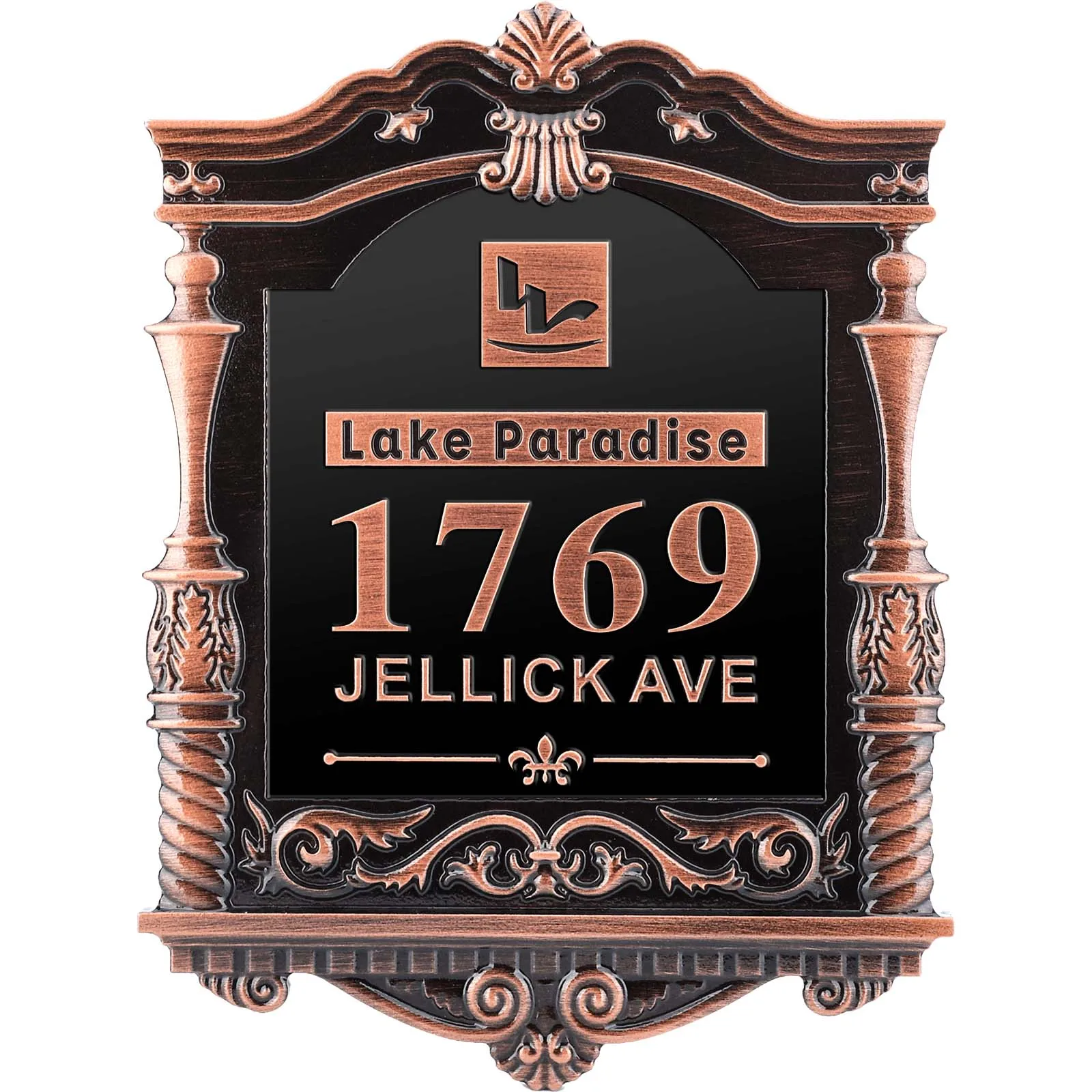 Personalized-Vintage-Address-Plaque-Custom-House-Number-Outdoor-Address ...